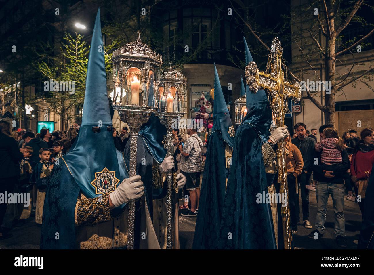 Holy Week procession through the streets of Seville Stock Photo - Alamy