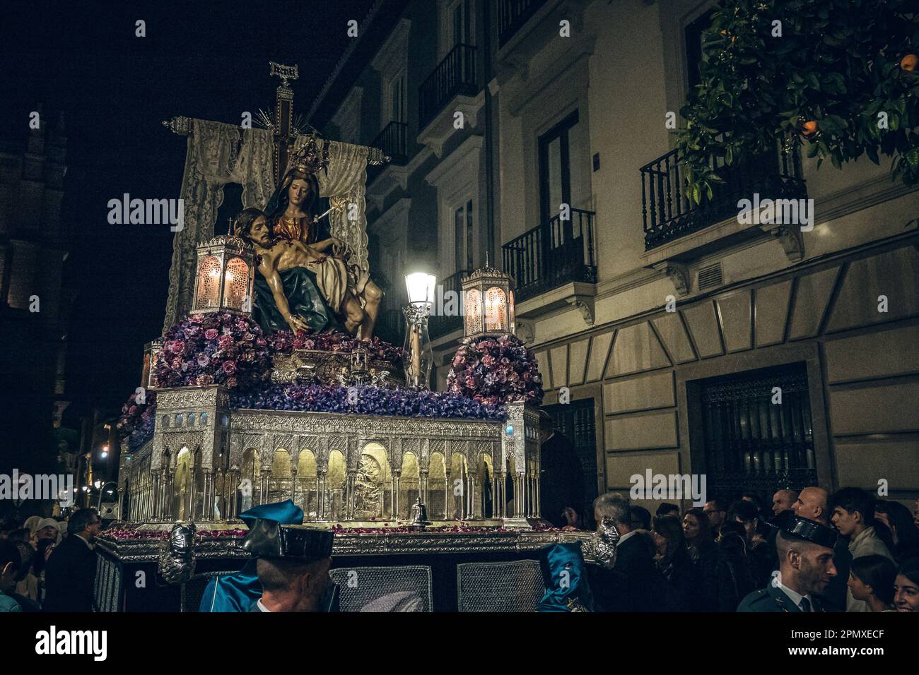 Holy Week procession through the streets of Seville Stock Photo - Alamy