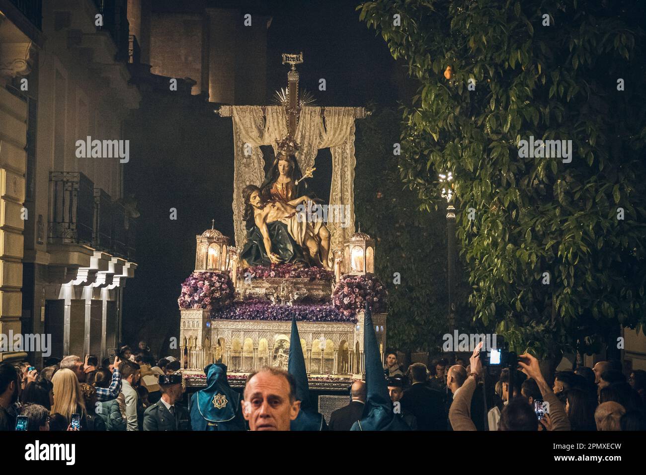 Holy Week procession through the streets of Seville Stock Photo - Alamy