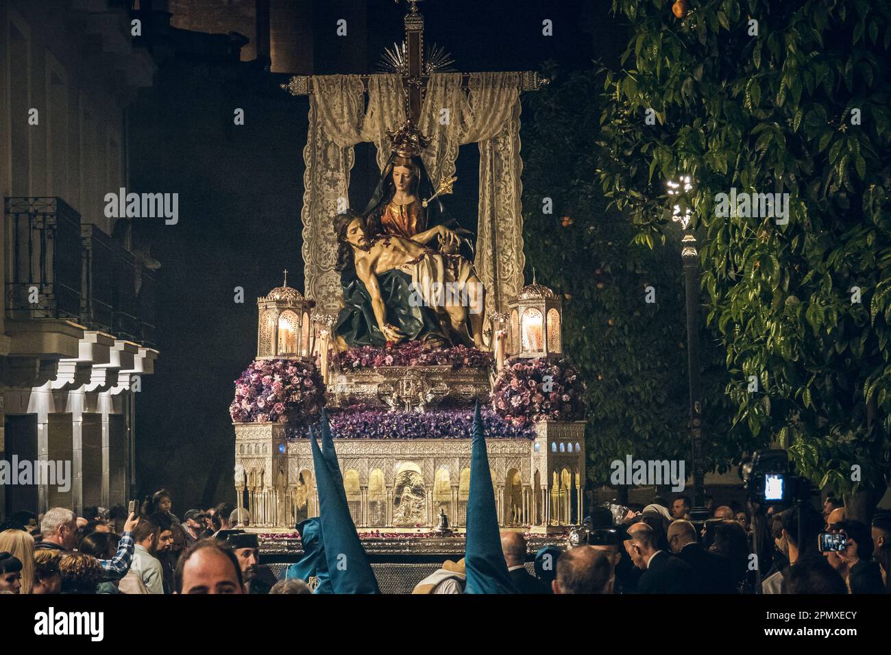 Holy Week procession through the streets of Seville Stock Photo - Alamy