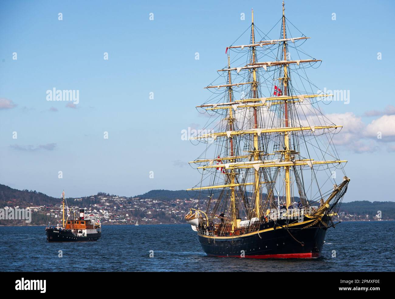 Bergen, Norway, 15th April 2023. Sailship Georg Stage of Copenhagen ...