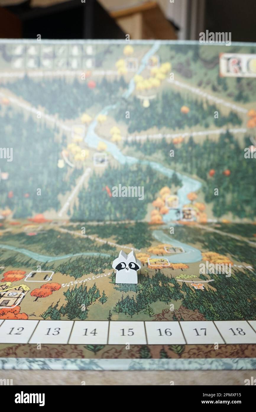 Components from Root the board game by Leder Games Stock Photo - Alamy