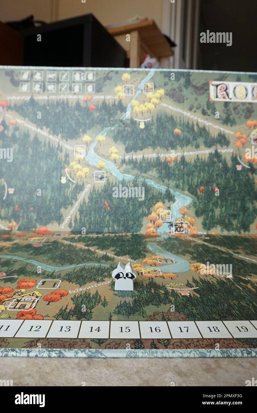 Components from Root the board game by Leder Games Stock Photo - Alamy