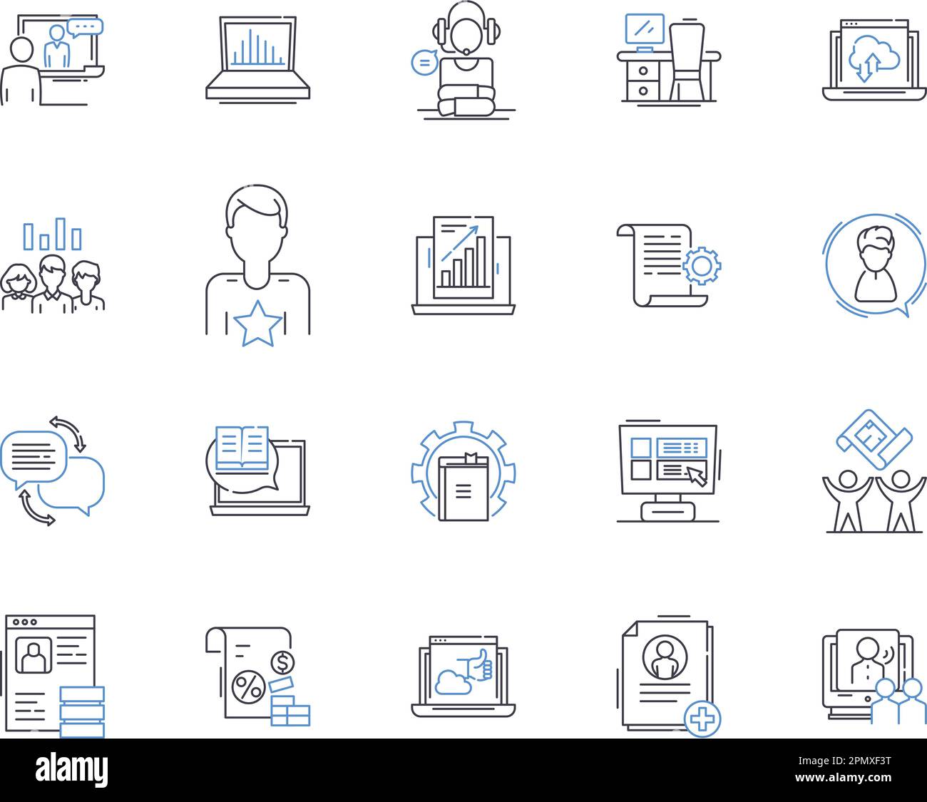 journalism outline icons collection. Reporting, Writing, Editing, Newsgathering, Journalism ...