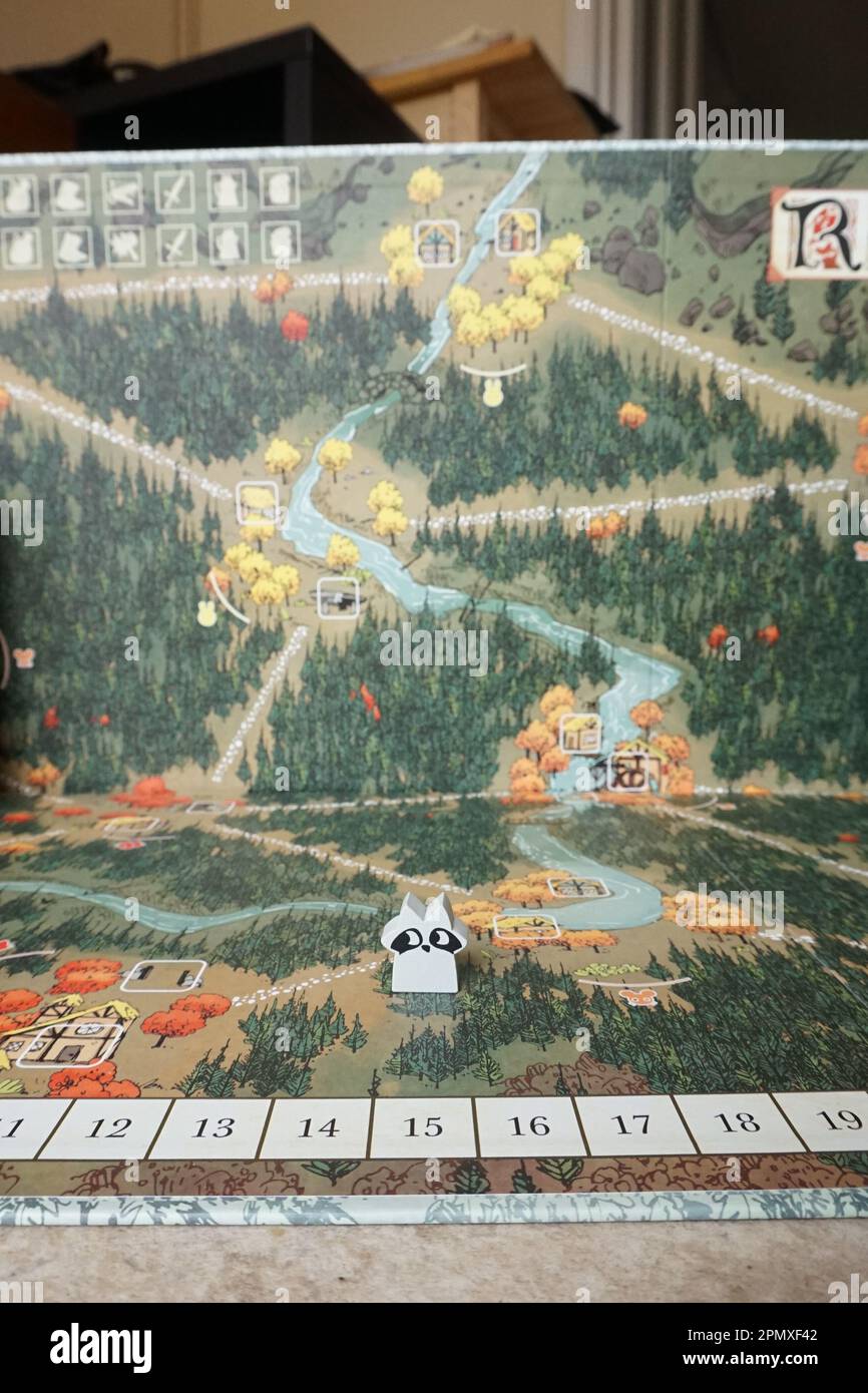 Components from Root the board game by Leder Games Stock Photo - Alamy