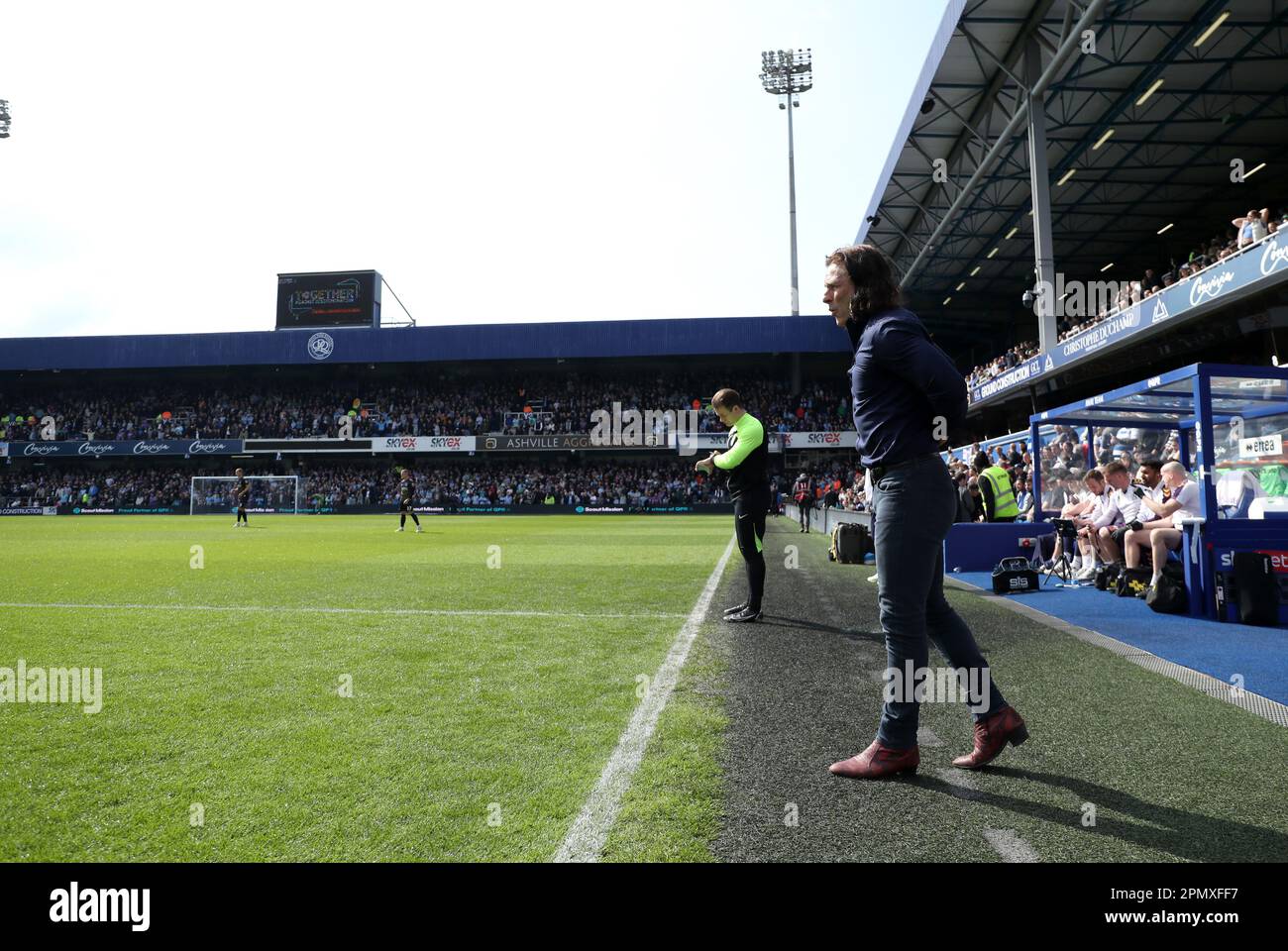 Queens Park Rangers manager Gareth Ainsworth during the Sky Bet ...