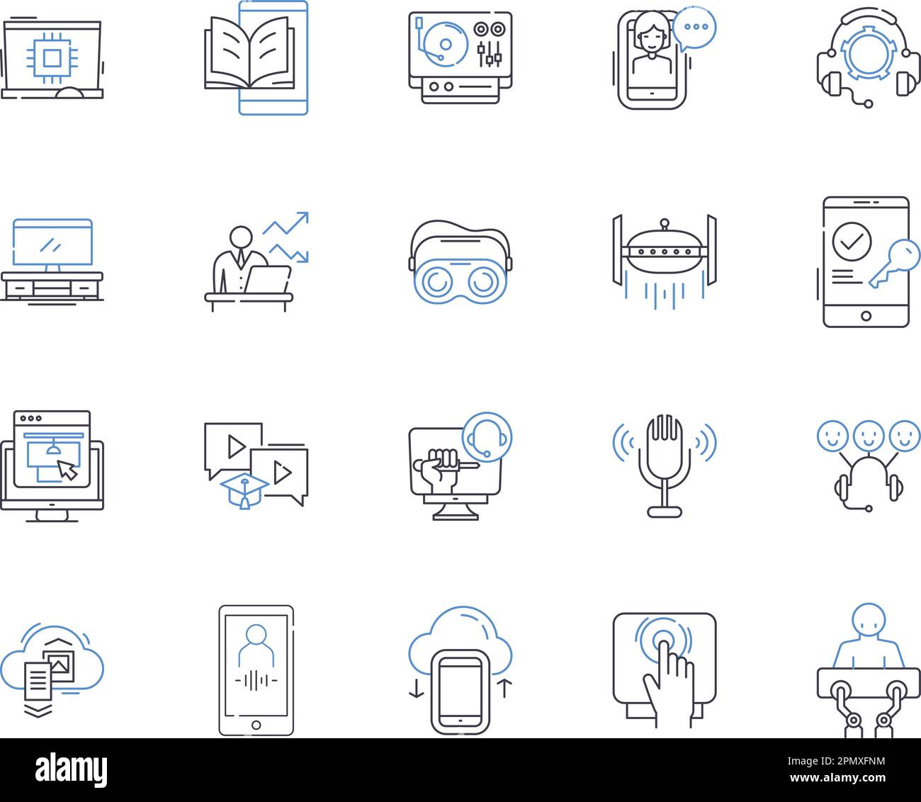 Chatbots outline icons collection. Chatbots, AI, Automation, Bot ... Chatbots outline icons collection. Chatbots, AI, Automation, Bot ...