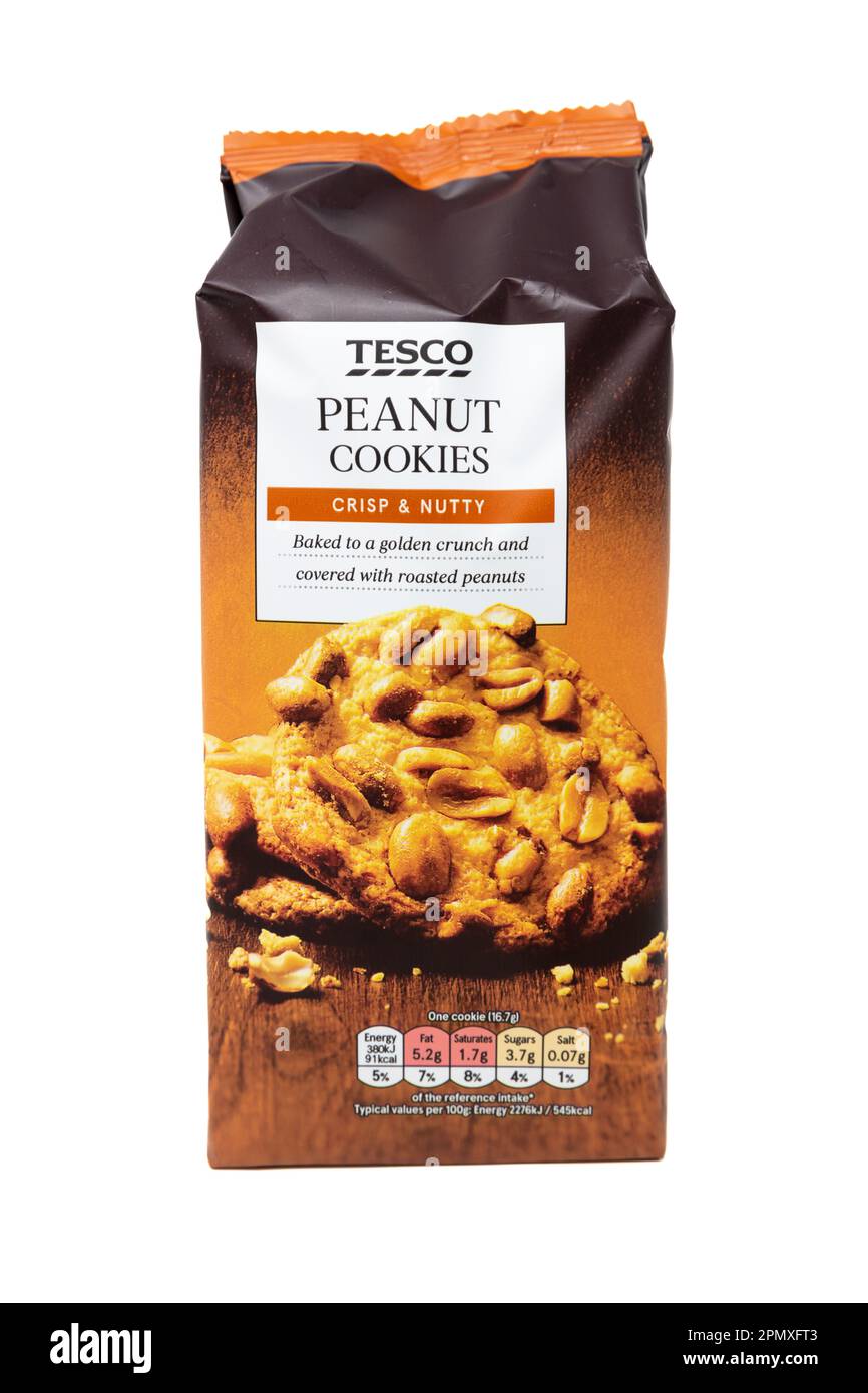 Tesco Peanut Cookies Stock Photo - Alamy