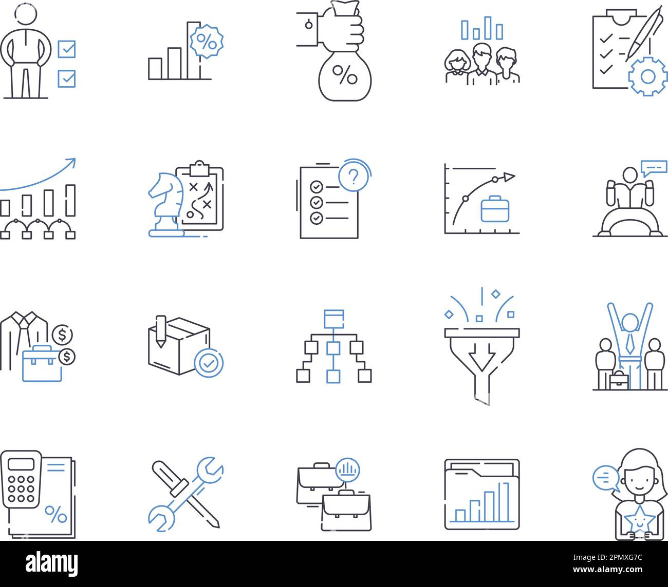 Corporation outline icons collection. Company, Entity, Business ...
