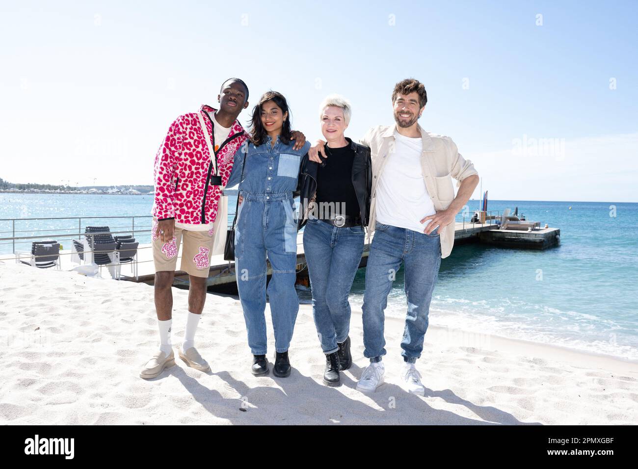 Cannes, France. 15th Apr, 2023. Dembo Camilo, Kathy Packianath ...