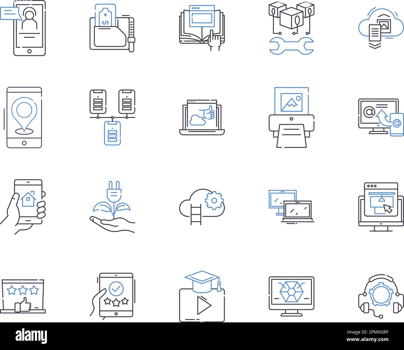 Data Privacy Outline Icons Collection Data Privacy Gdpr Security