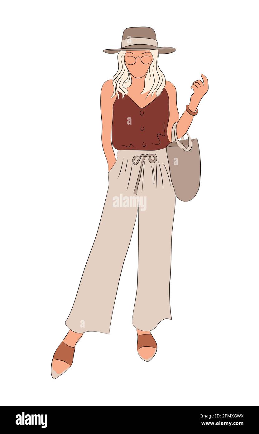 Bohemian beach Stock Vector Images - Alamy