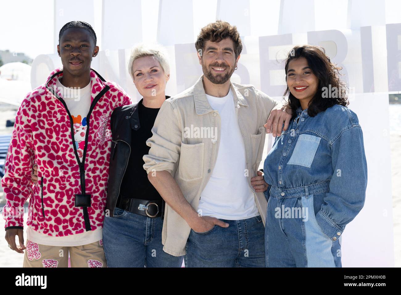 Cannes, France. 15th Apr, 2023. Dembo Camilo, Virginie Caliari, Agustín ...