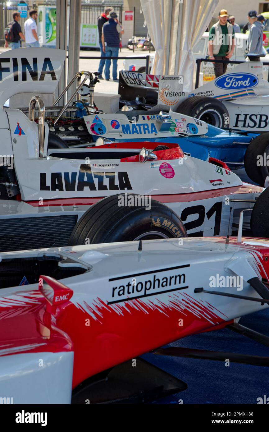 LE CASTELLET, FRANCE, April 7, 2023 : Outdoor museum of old F1 cars in ...