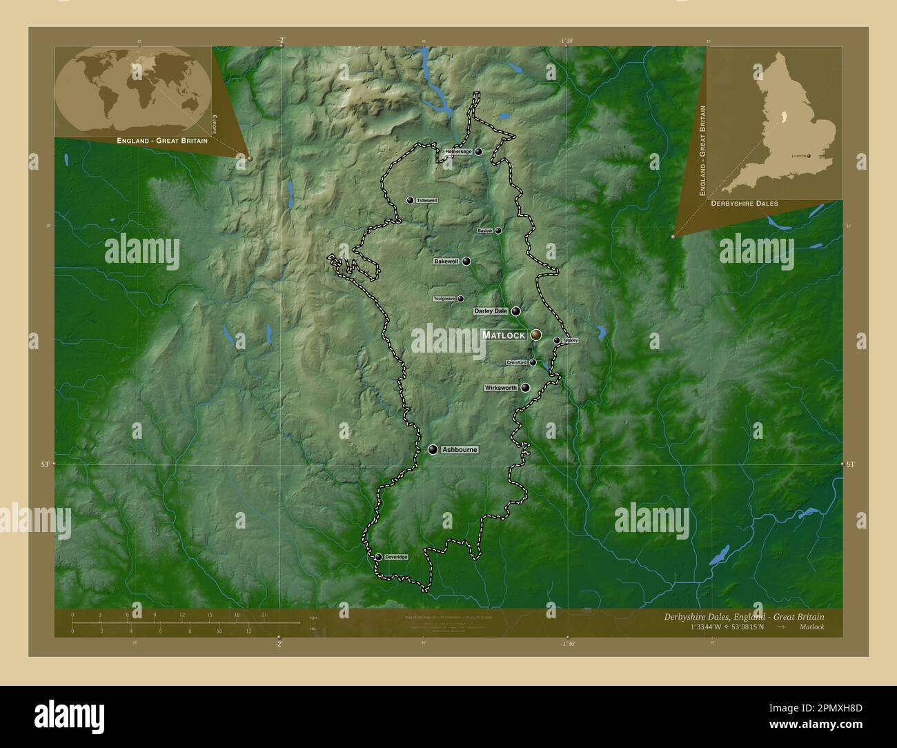 Derbyshire Dales, non metropolitan district of England - Great Britain ...