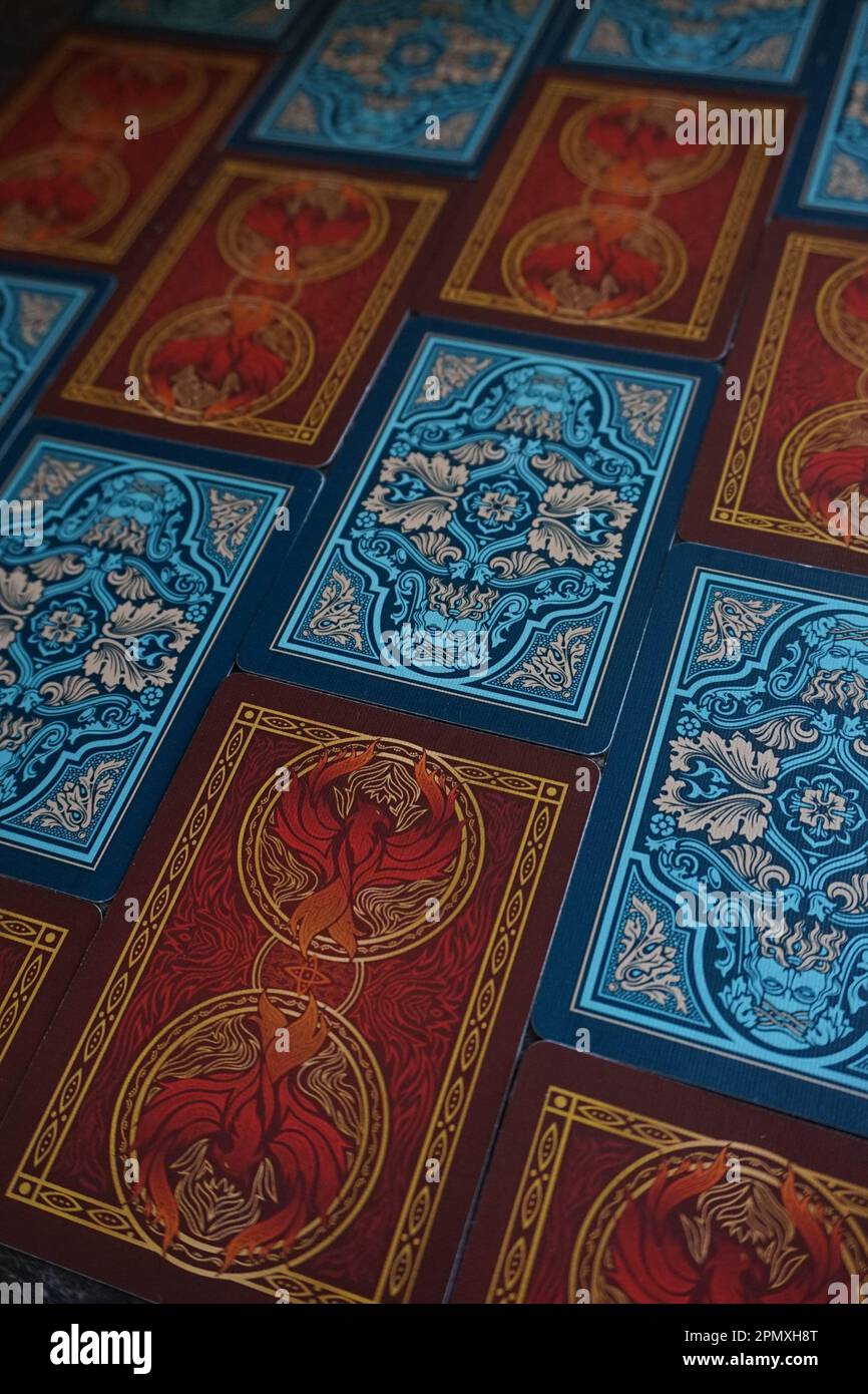 Deck playing cards displayed hi-res stock photography and images - Alamy