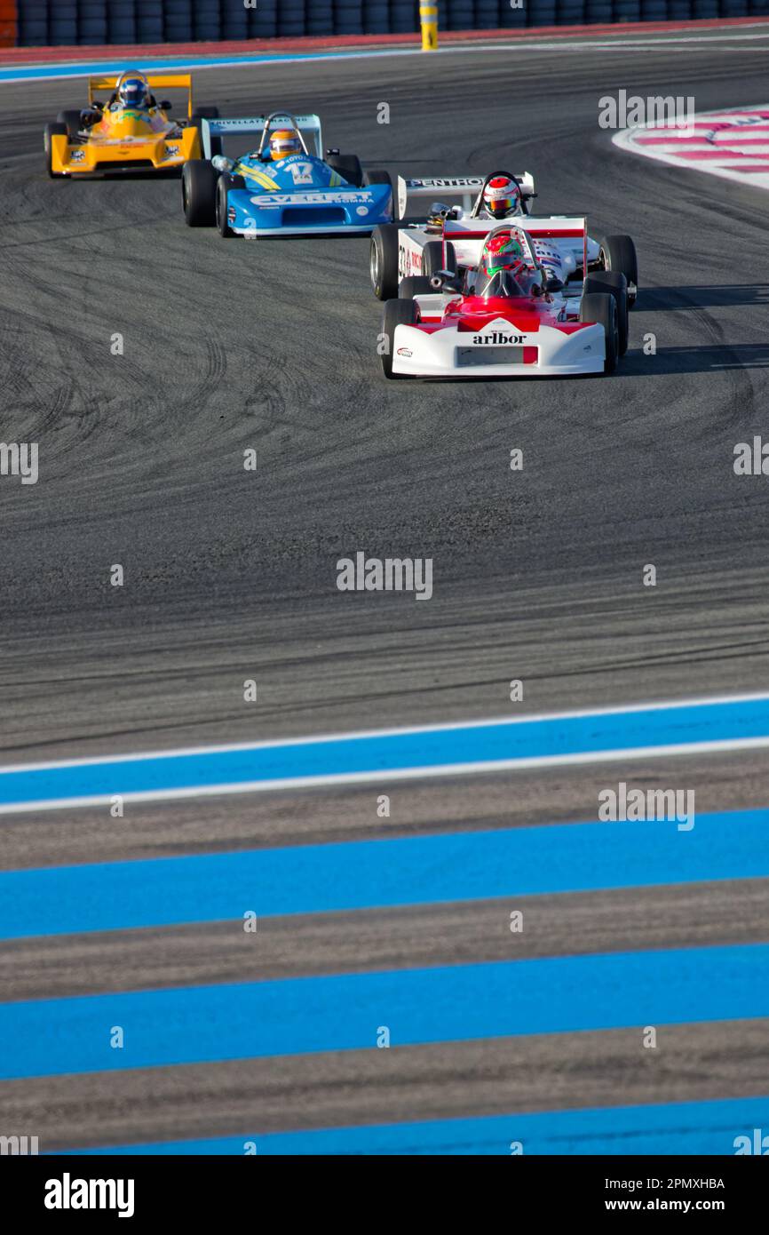 LE CASTELLET, FRANCE, April 7, 2023 : Historic formula 3 race during ...