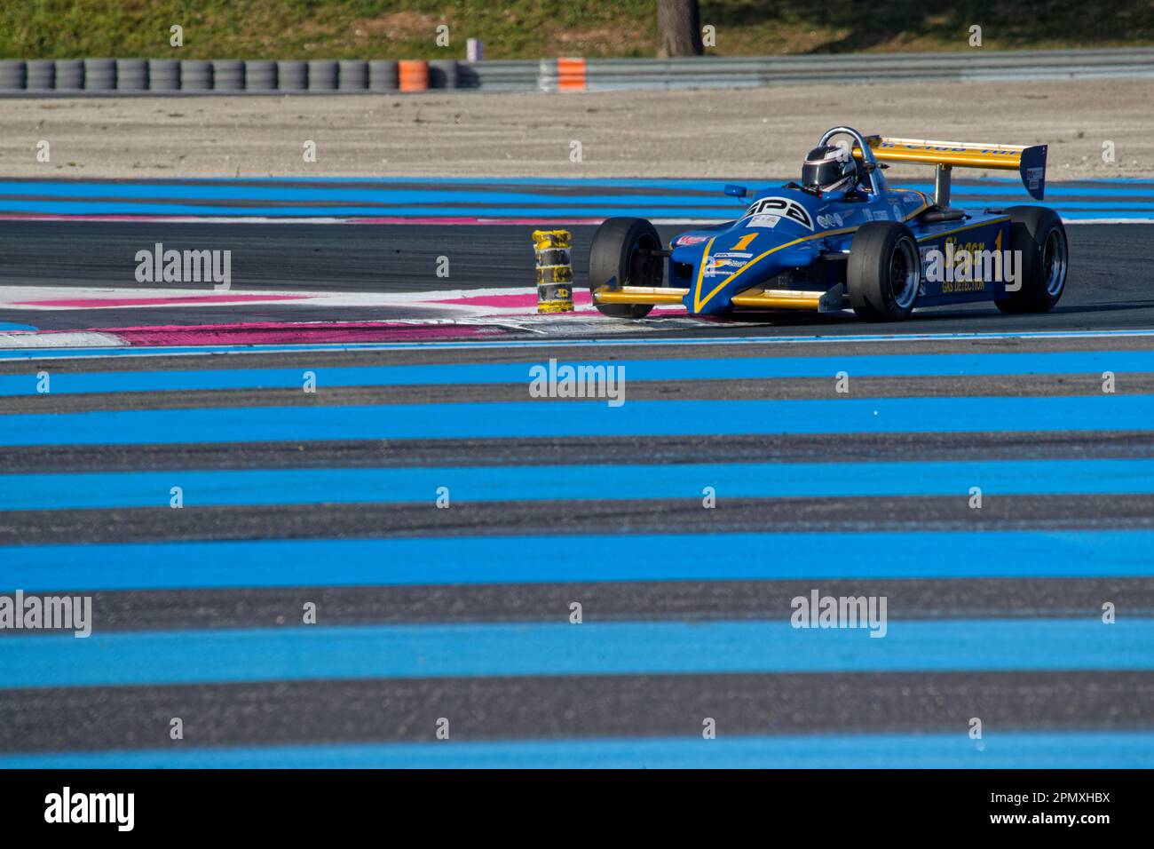 LE CASTELLET, FRANCE, April 7, 2023 : Historic formula 3 car on the ...