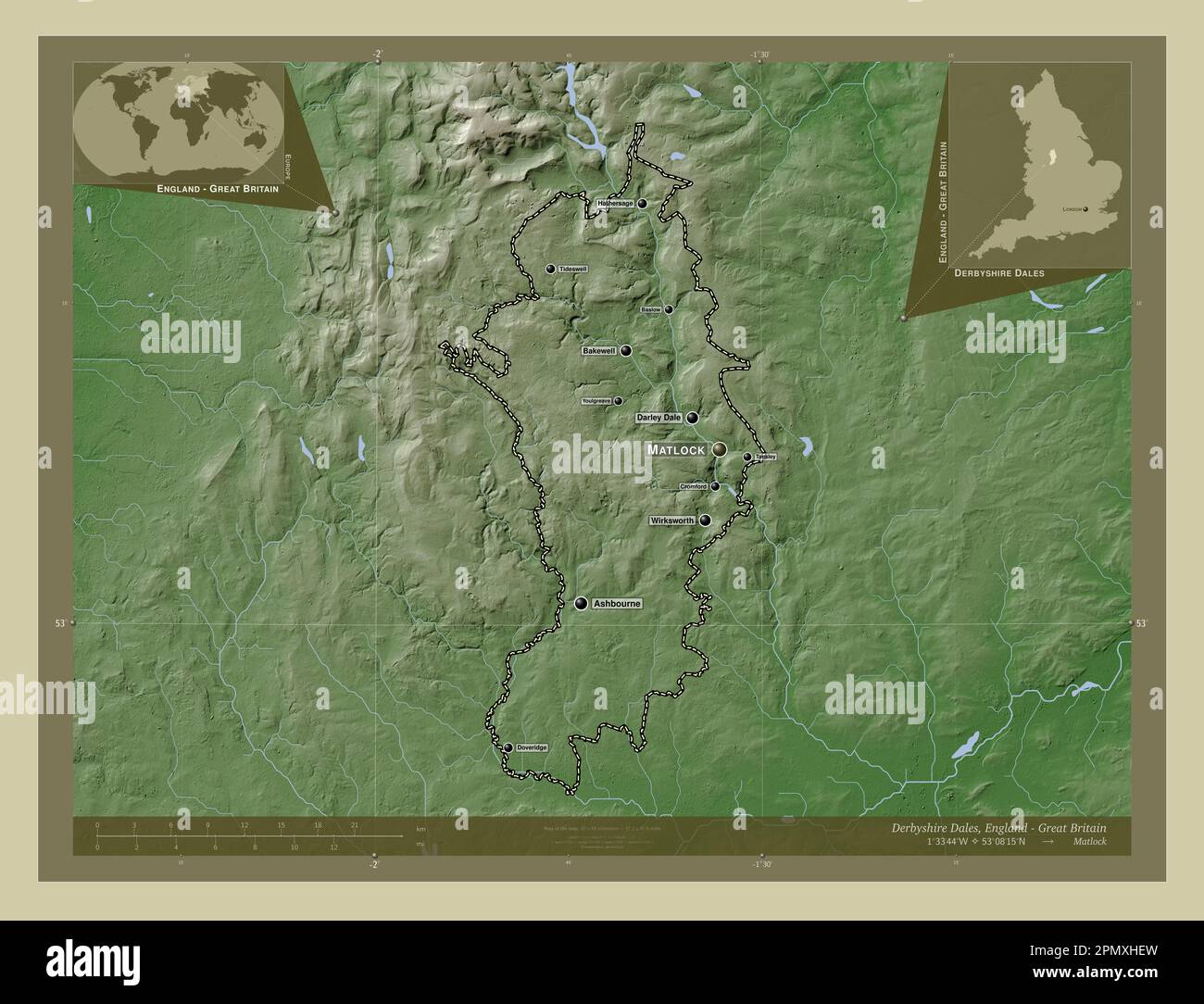 Ashbourne map hi-res stock photography and images - Alamy