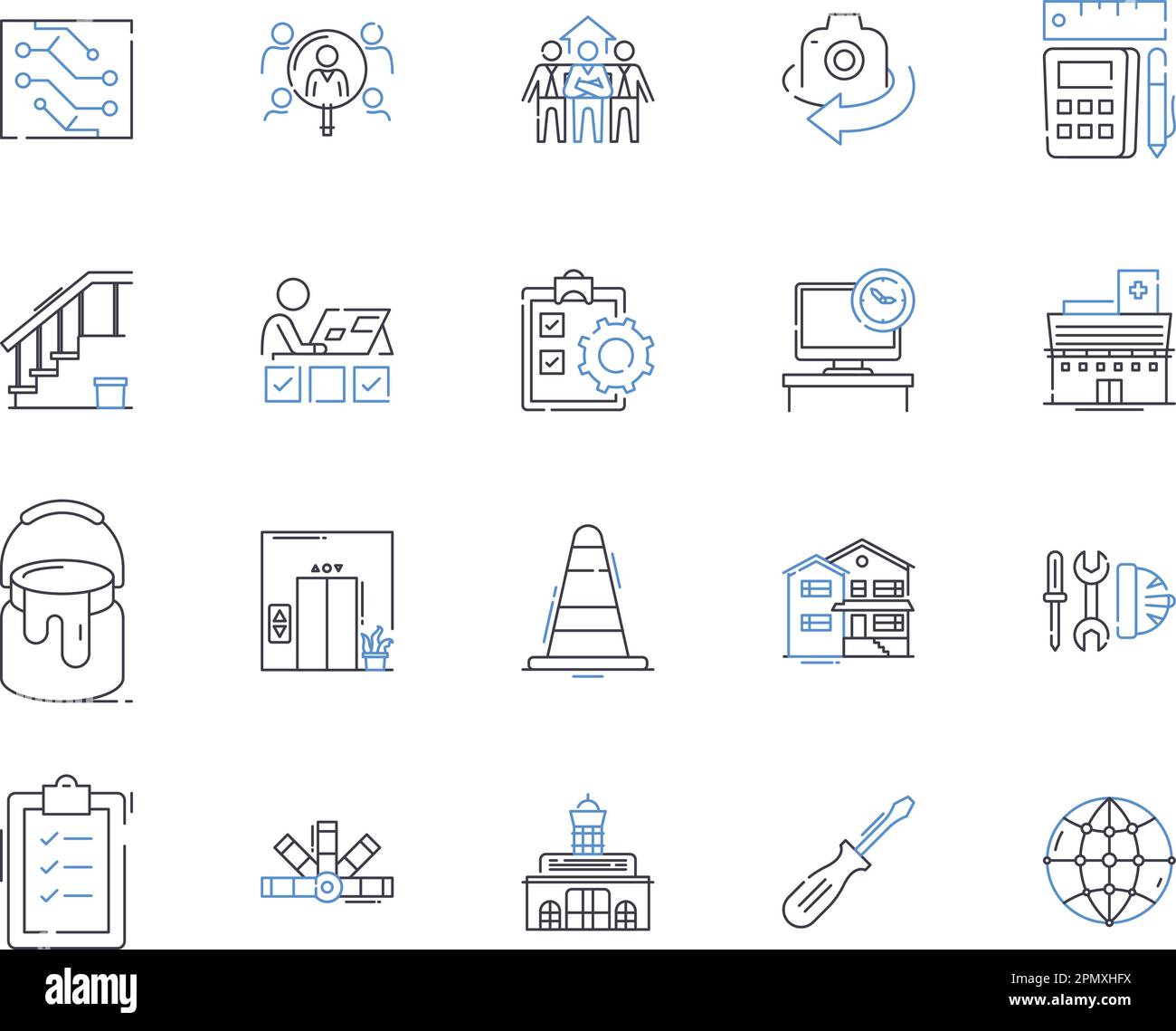 Engineering and design outline icons collection. Engineering, Design, Technical, CAD, Innovate ...