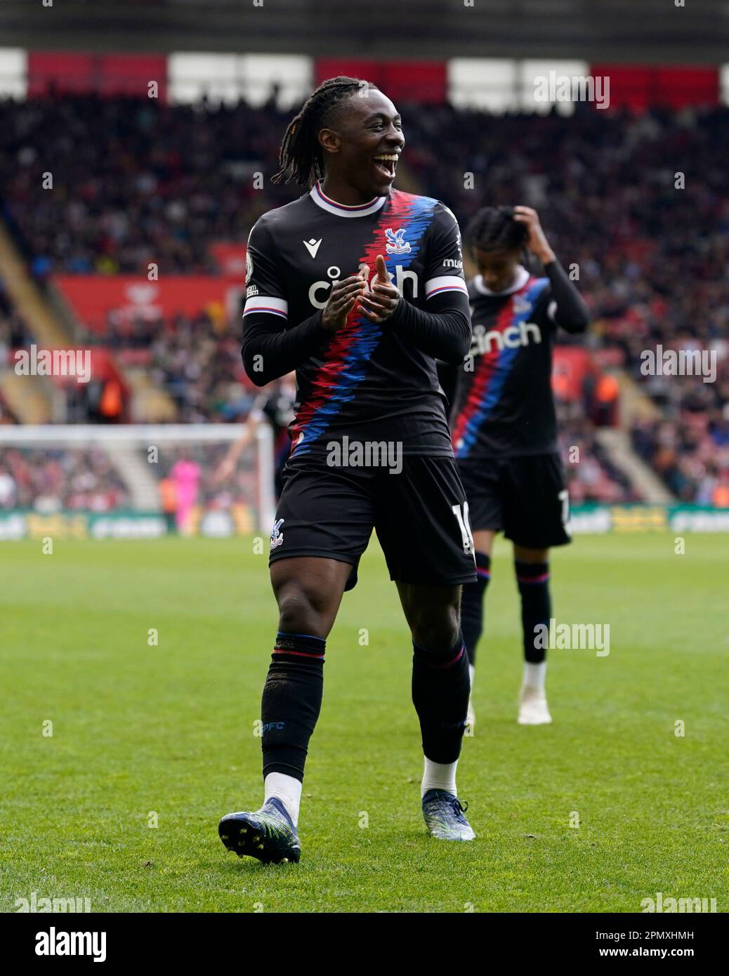Crystal Palace's Eberechi Eze celebrates scoring their side's second ...