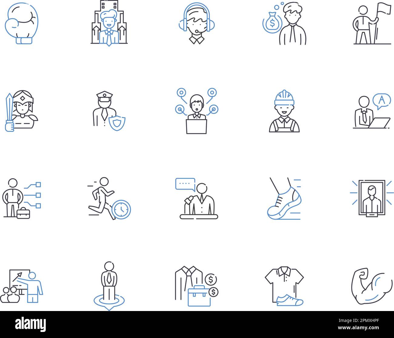 Men culture outline icons collection. Masculinity, Tradition, Identity ...