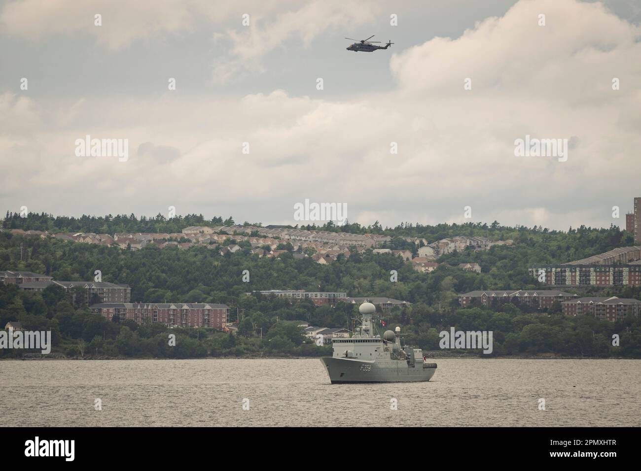 Ships departing Halifax during Operation Nanook 2022 including HDMS ...