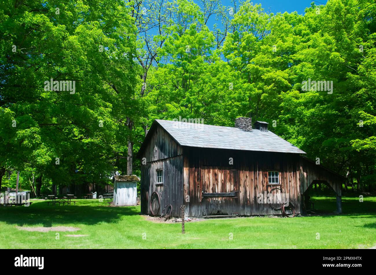 the historic millbrook village site in the delaware water gap in ...