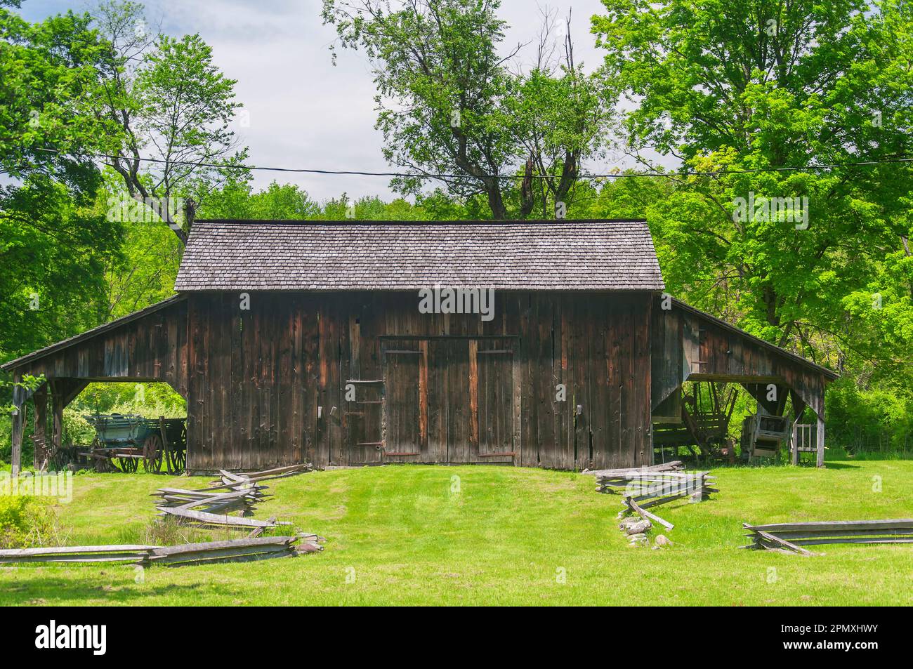 the historic millbrook village site in the delaware water gap in ...