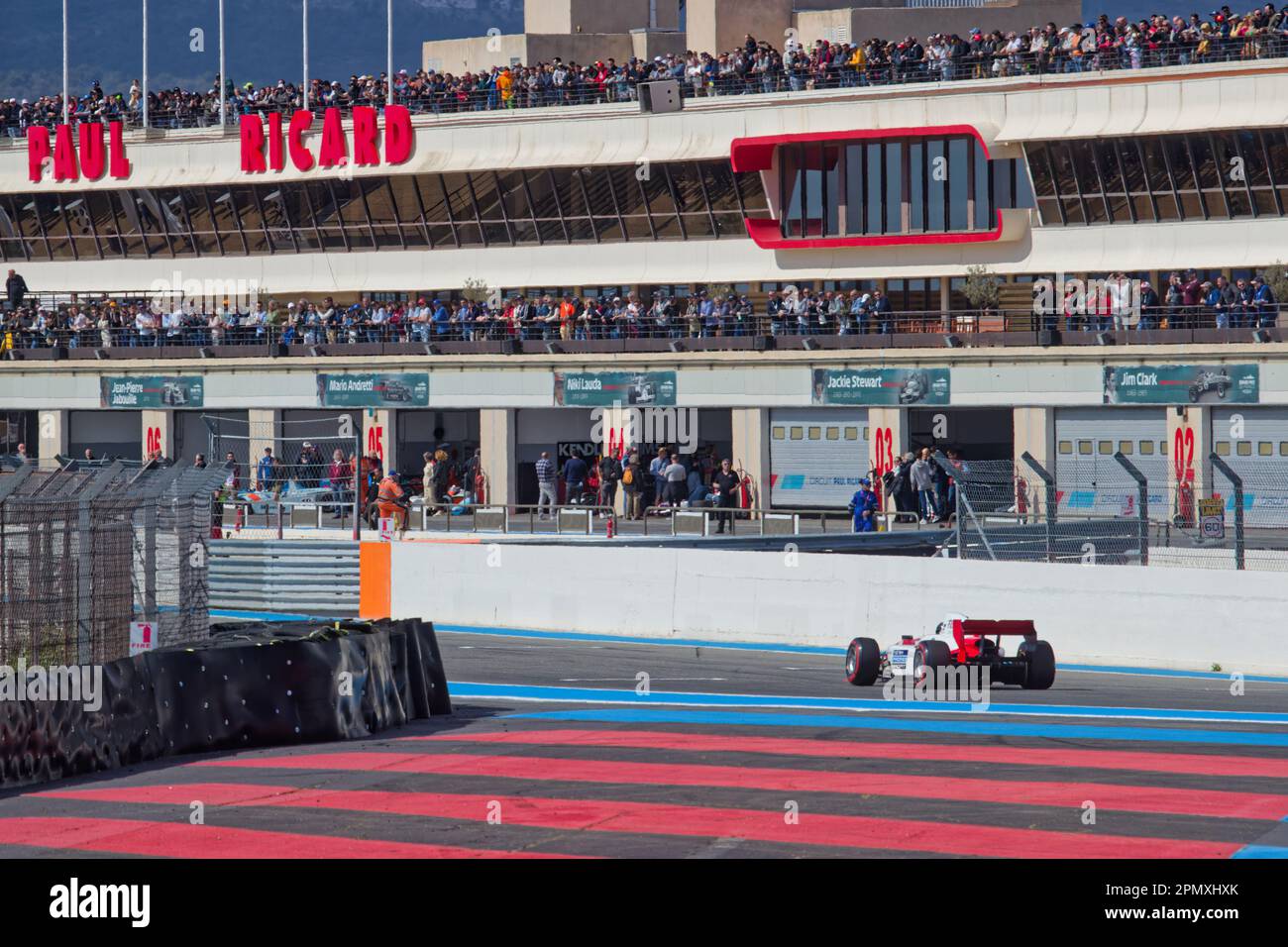LE CASTELLET, FRANCE, April 8, 2023 : Ancient Formula One car on track ...