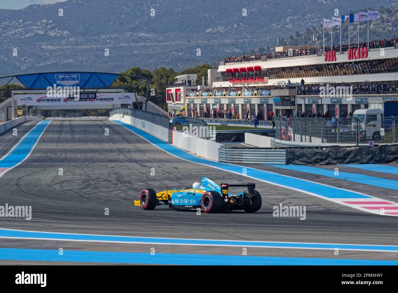 LE CASTELLET, FRANCE, April 8, 2023 : Ancient Formula One car on track ...