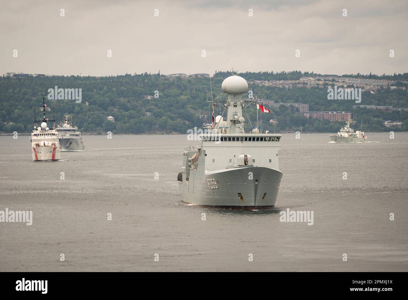 Ships departing Halifax during Operation Nanook 2022 including HDMS ...