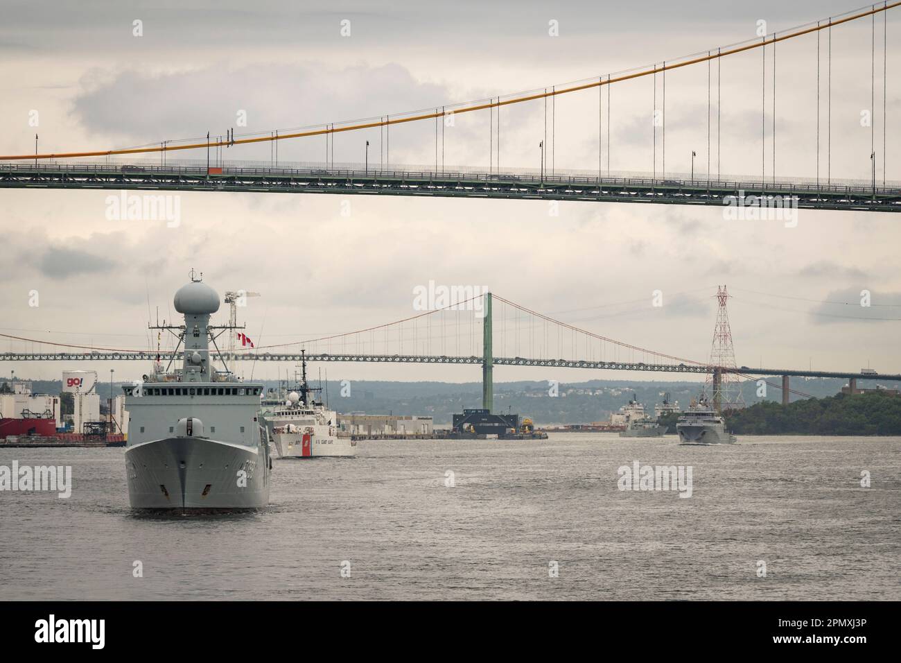 Ships departing Halifax during Operation Nanook 2022 including HDMS ...