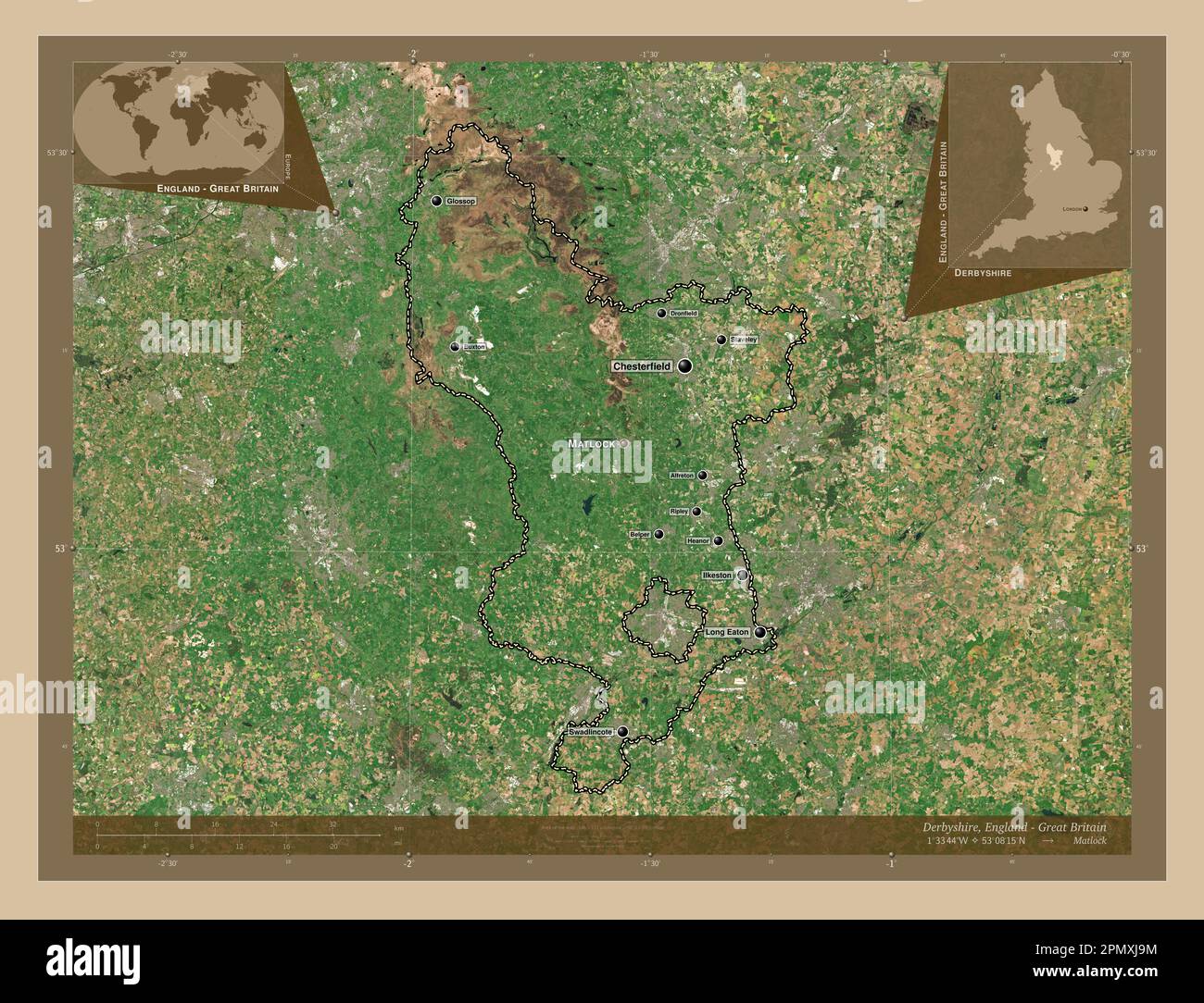 Map of swadlincote hi-res stock photography and images - Alamy
