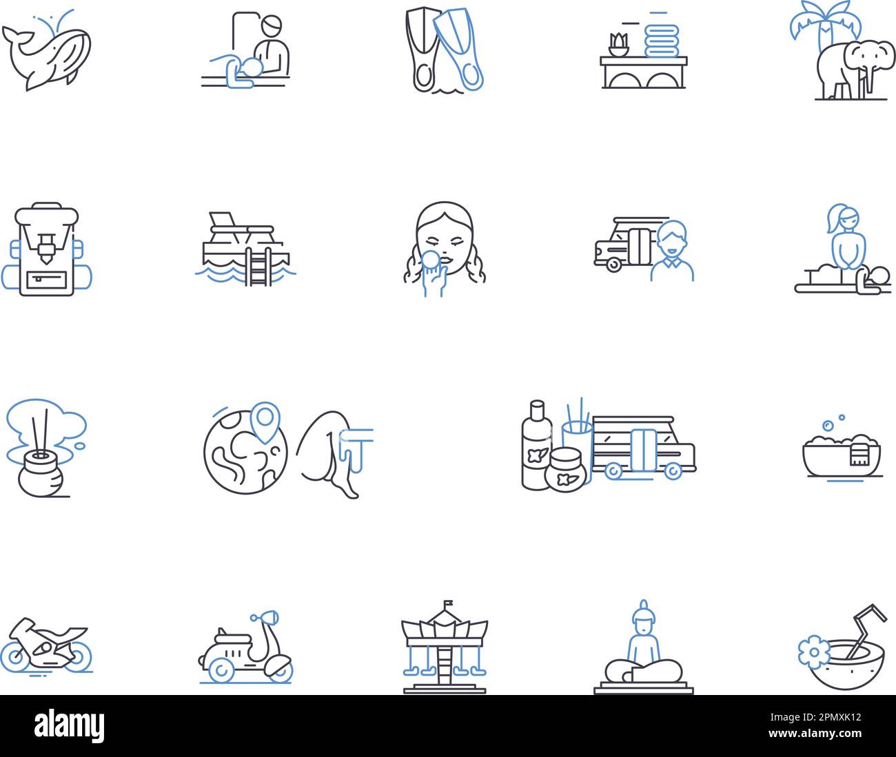 Asian culture outline icons collection. Asian, Culture, Traditions ...