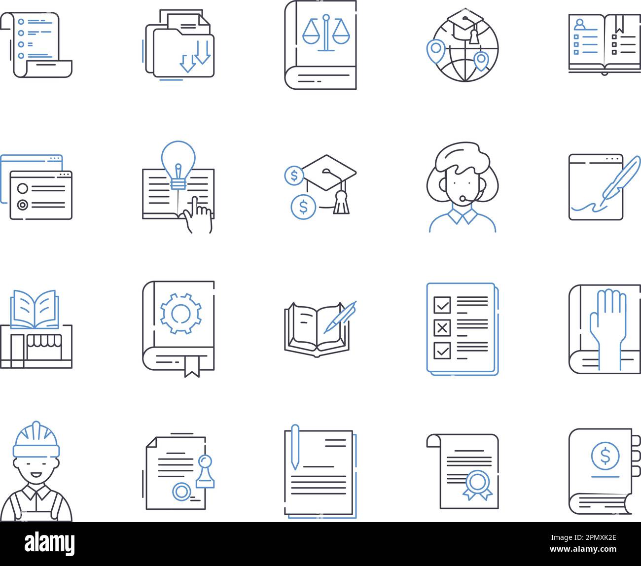 Book and science outline icons collection. Book, Science, Reading ...