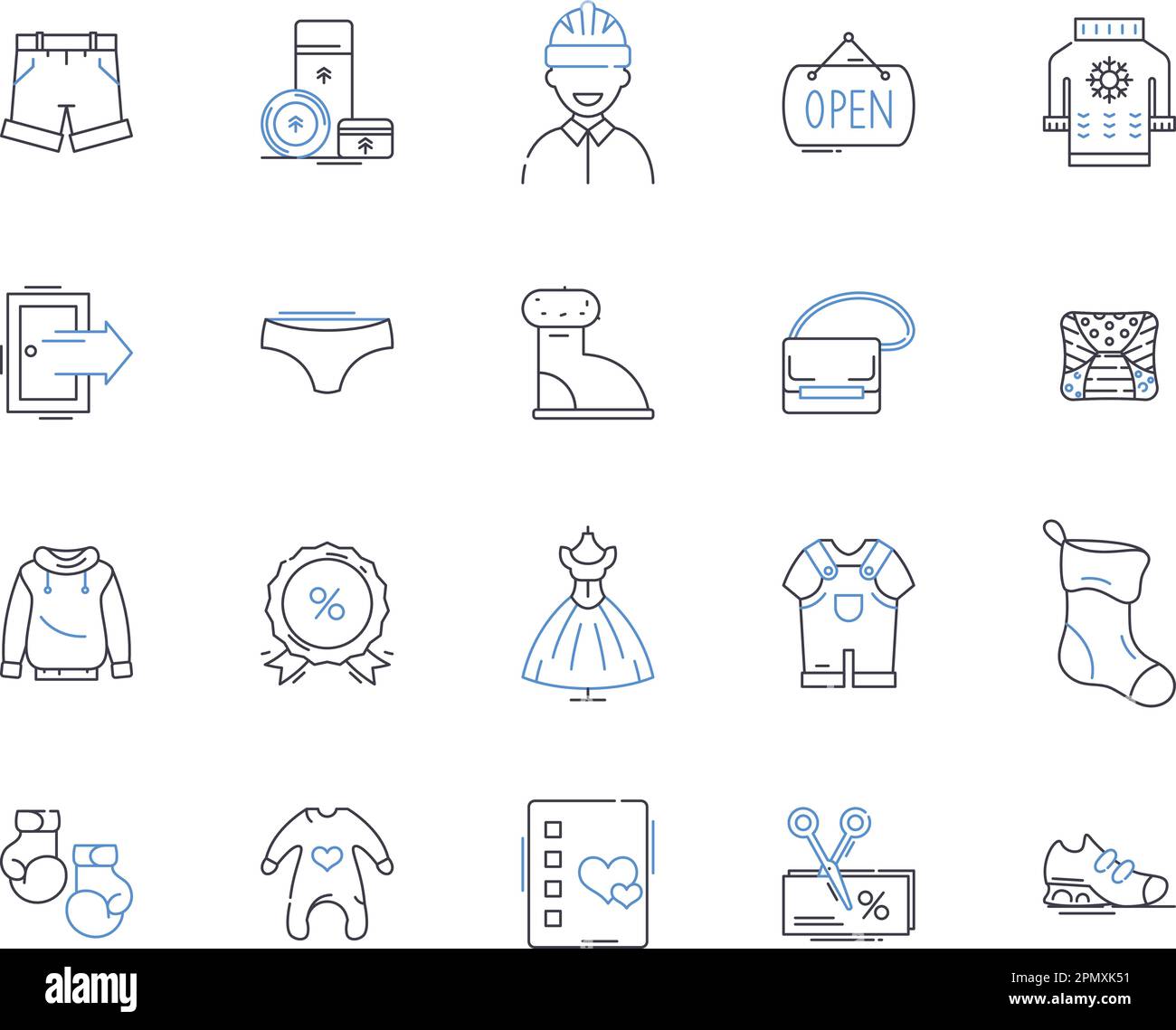 Shop and customer outline icons collection. Shop, Customer, Shopping ...