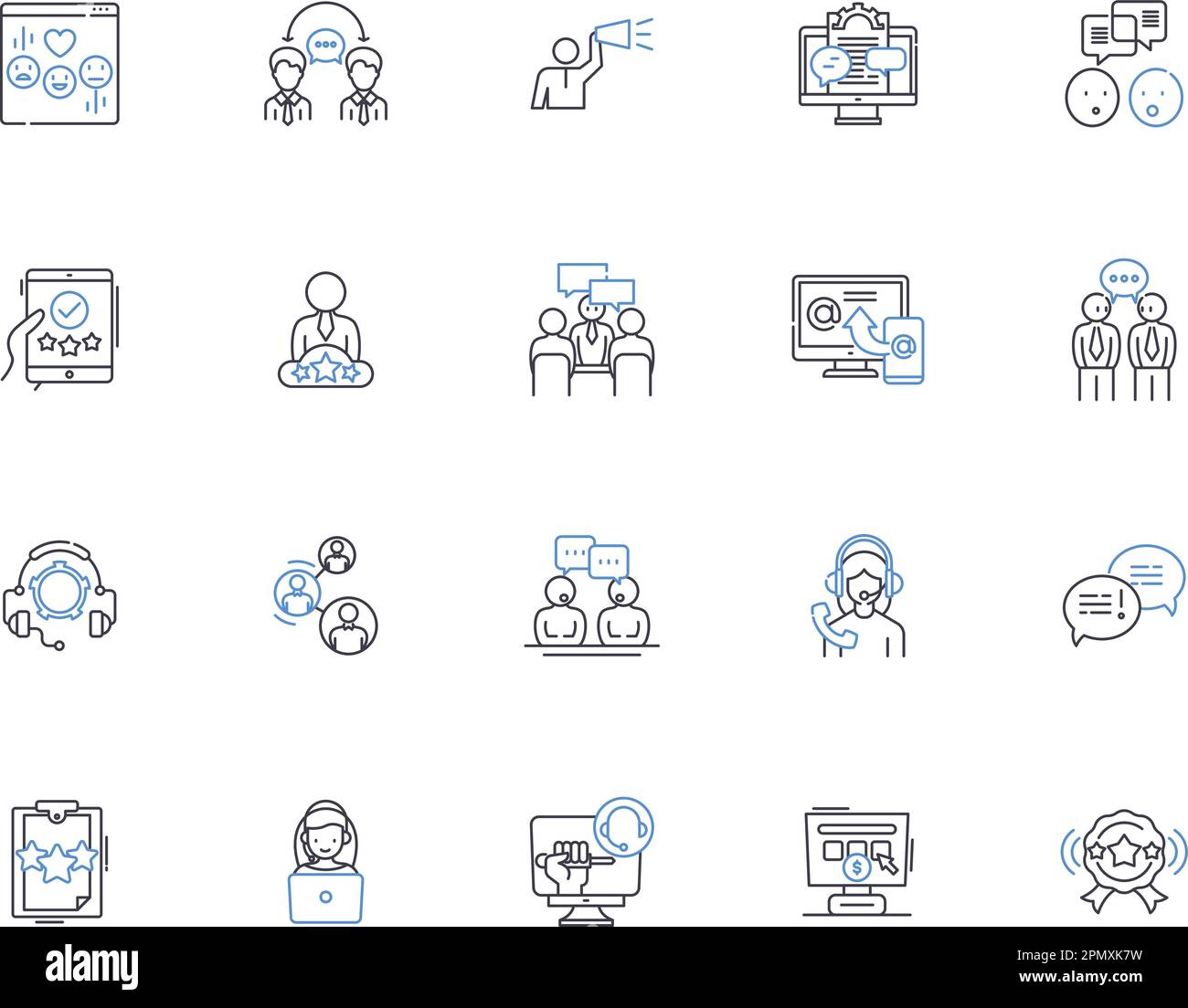 Reviews outline icons collection. Reviews, Ratings, Opinions, Feedback ...