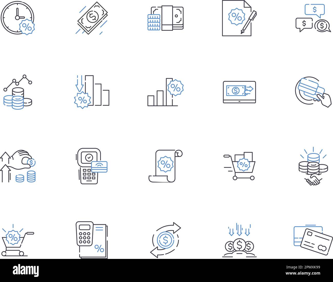 Sales people outline icons collection. Salespeople, Seller, Vendors ...