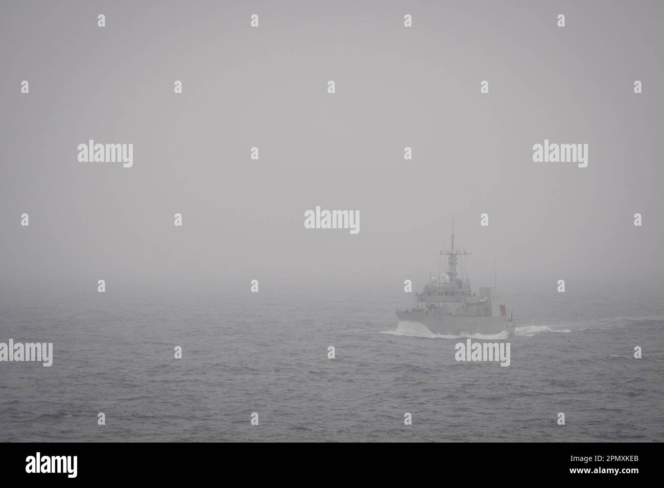 The RCN's Maritime Coastal Patrol Vessel (MCDV) HMCS Goose Bay passing ...