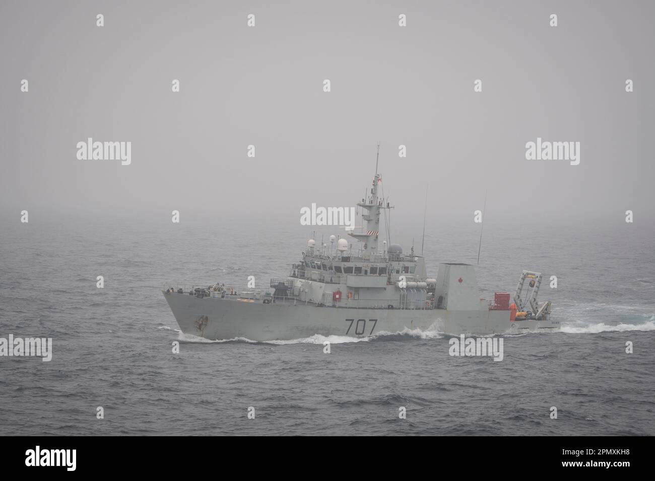 The RCN's Maritime Coastal Patrol Vessel (MCDV) HMCS Goose Bay passing ...
