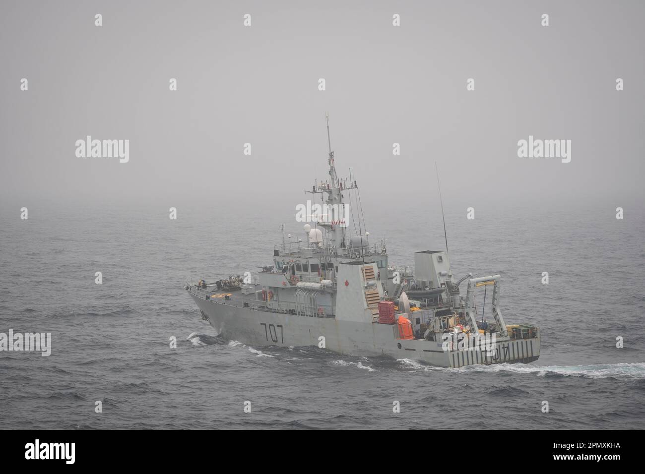 The RCN's Maritime Coastal Patrol Vessel (MCDV) HMCS Goose Bay passing ...