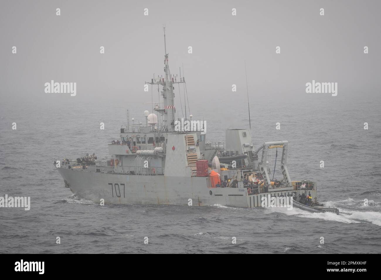 The RCN's Maritime Coastal Patrol Vessel (MCDV) HMCS Goose Bay passing ...