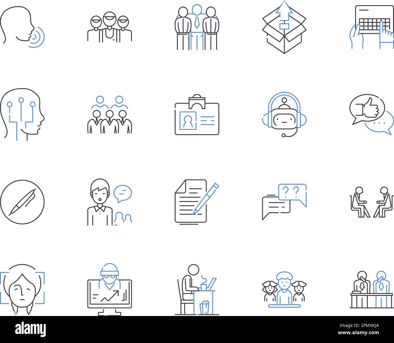 Career and success outline icons collection. Career, Success ...