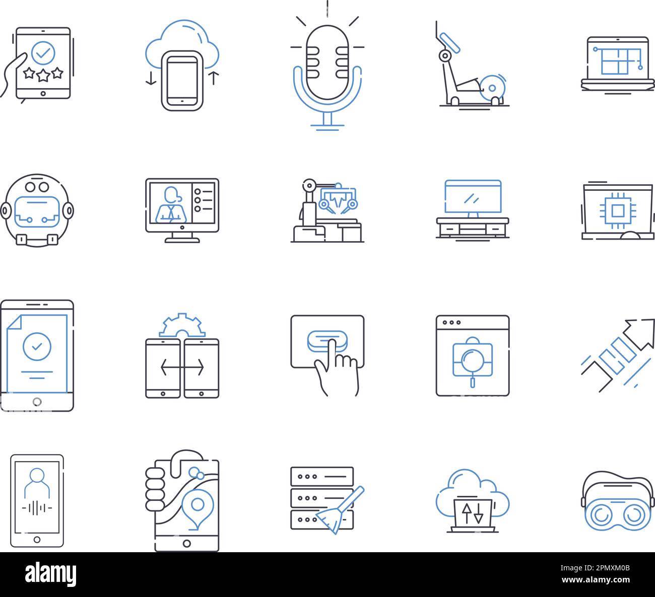 Appliances and devices outline icons collection. Appliance, Device ...