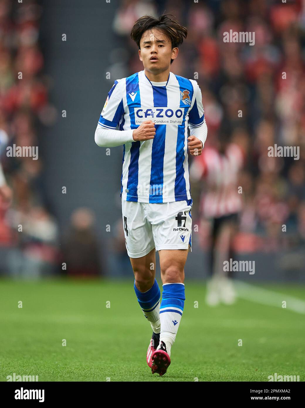 Takefusa Kubo of Real Sociedad during the La Liga match between Athletic Club and Real Sociedad ...