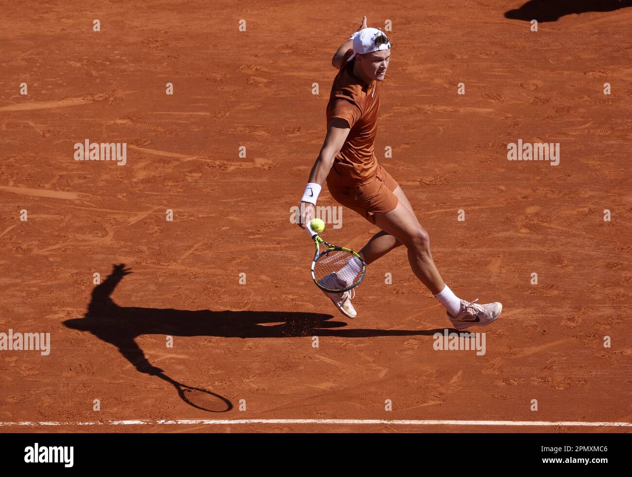 Holger Rune of Denmark during day 6 of the Rolex Monte-Carlo Masters ...