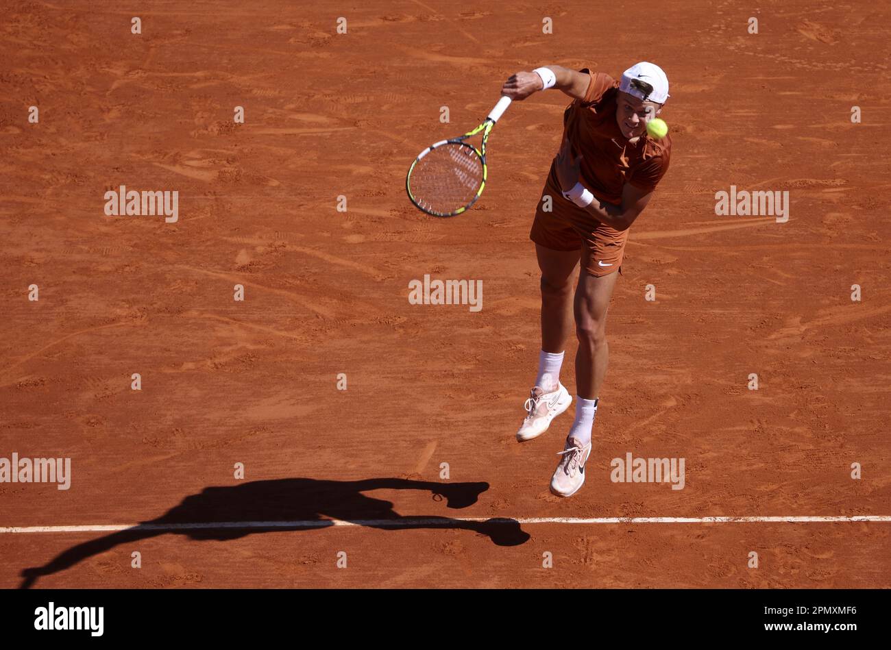 Holger Rune of Denmark during day 6 of the Rolex Monte-Carlo Masters ...