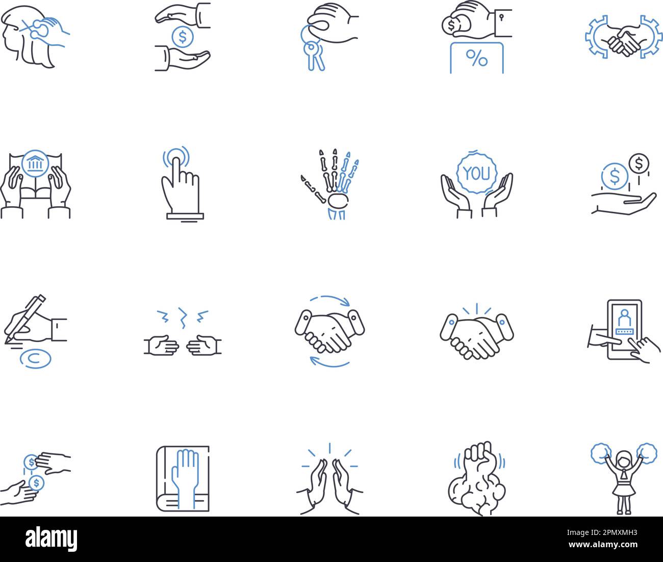 Growth outline icons collection. Expansion, Advancement, Increase ...