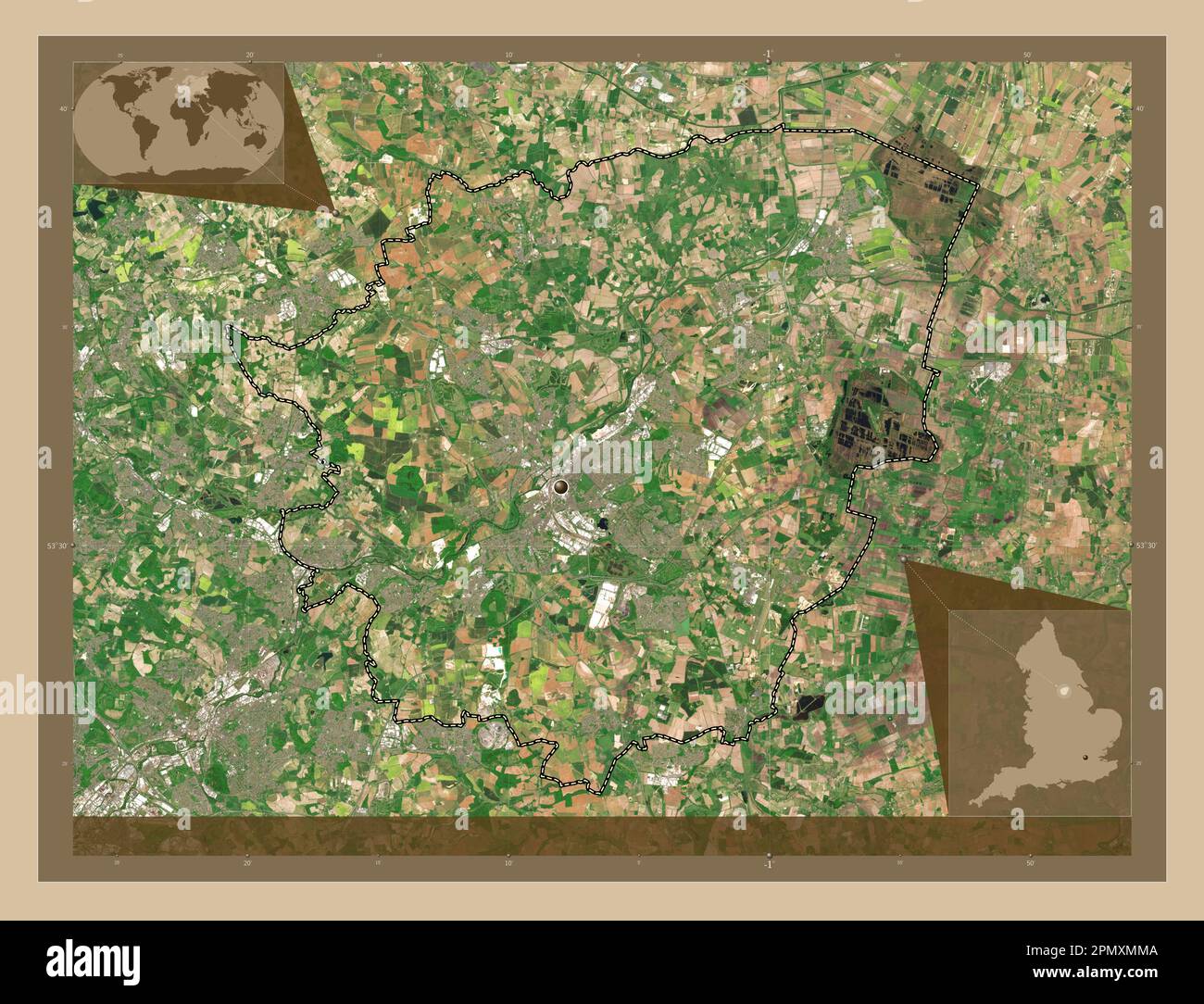 Doncaster, administrative county of England - Great Britain. Low ...